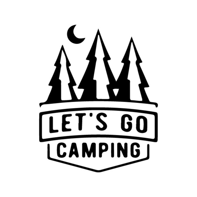 Rustic Camping Crest Decal - Etsy
