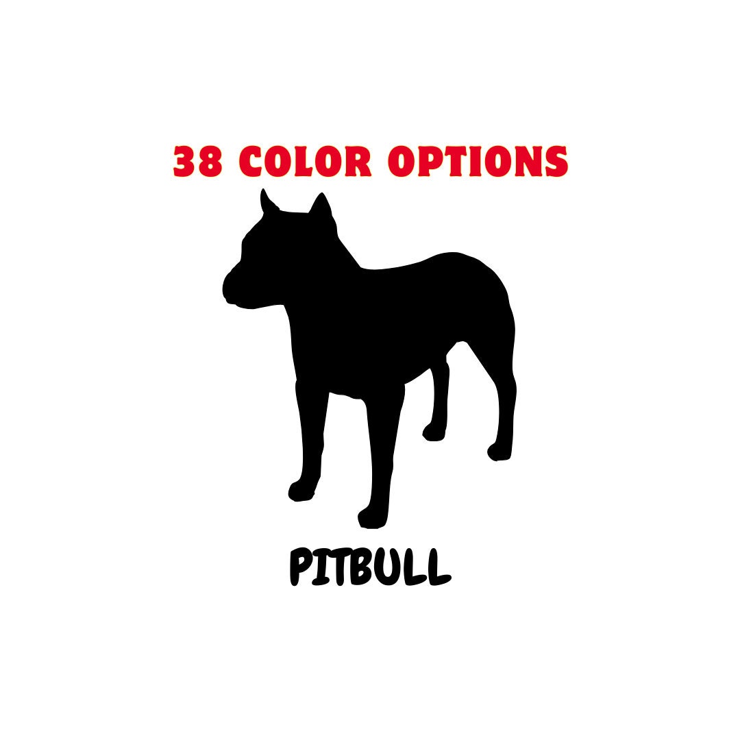 Pitbull Dog Breed Decal - Etsy