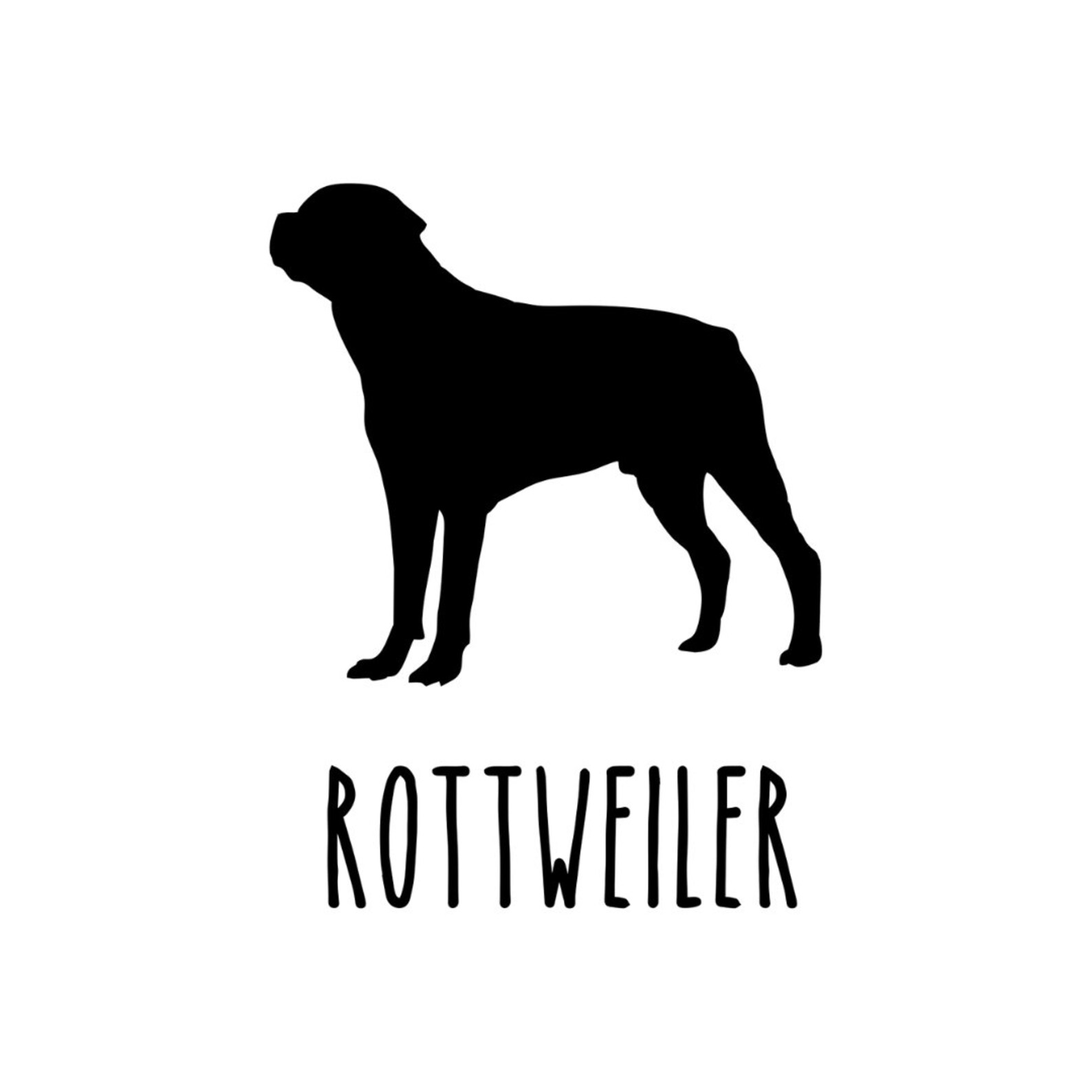 Mighty Guardian: the Rottweiler Decal - Etsy