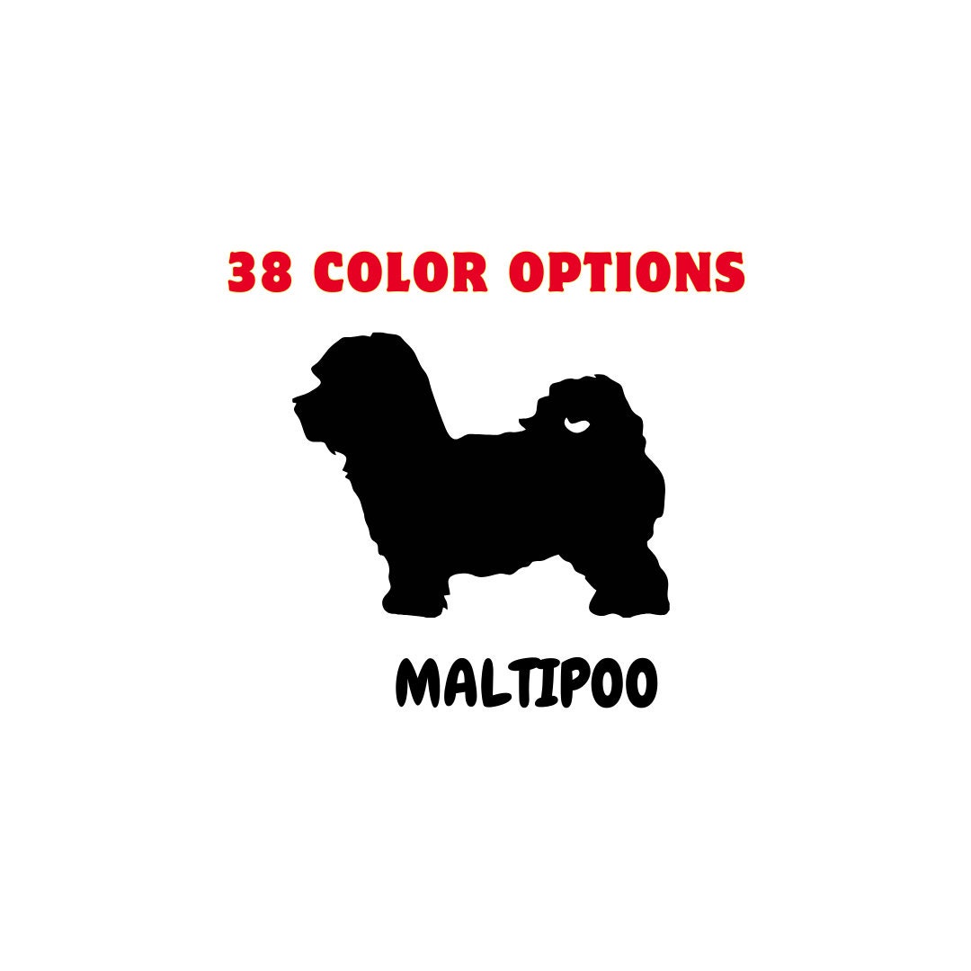 Maltipoo Dog Breed Decal - Etsy