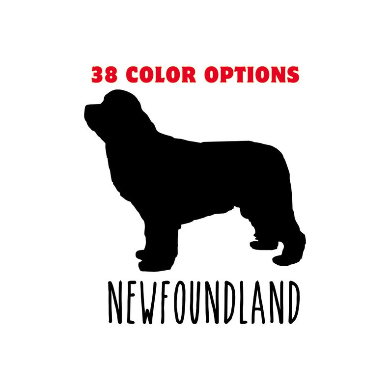 Newfoundland Dog Breed Decal - Etsy