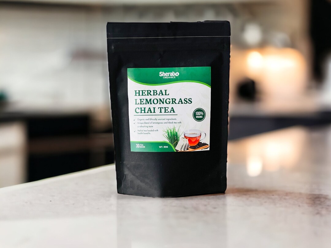 Organic Ugandan Lemongrass Tea - Herbal Infusion, Black Tea Blend ...