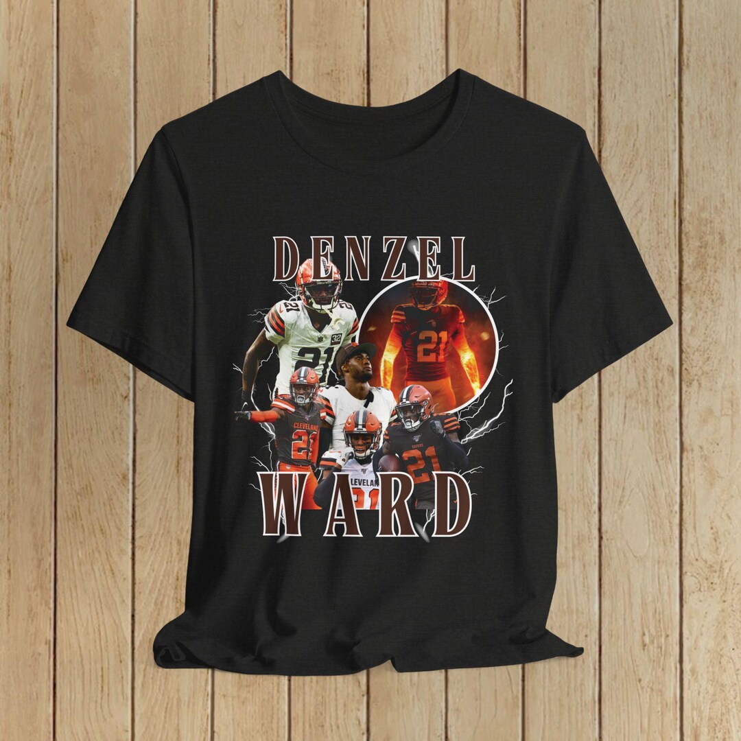 Vintage 90's Style Shirt, Retro Graphic, Denzel Ward, NFL, Cleveland ...