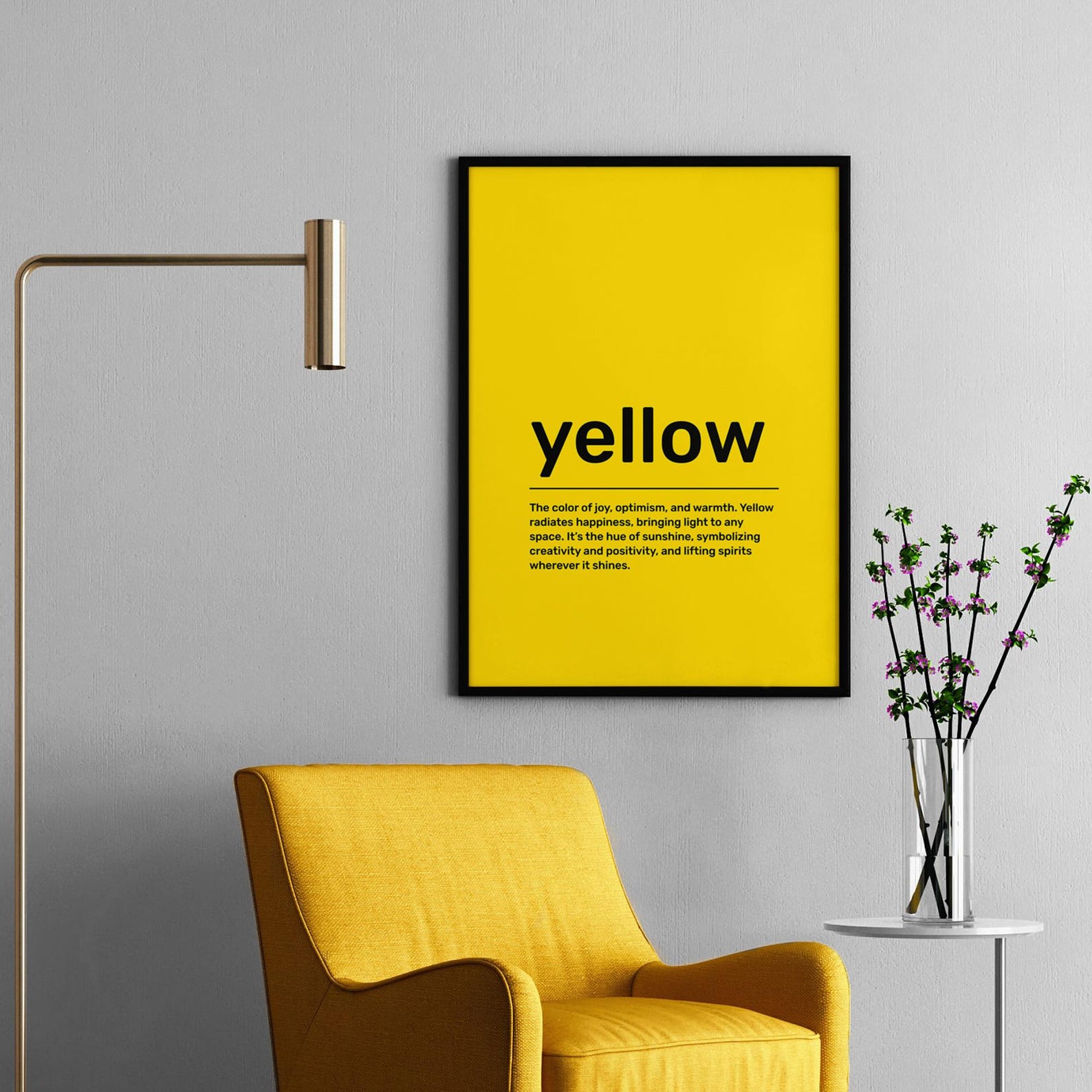 Yellow Definition Art Print: Sunshine Hue Quote (digital Download) - Etsy