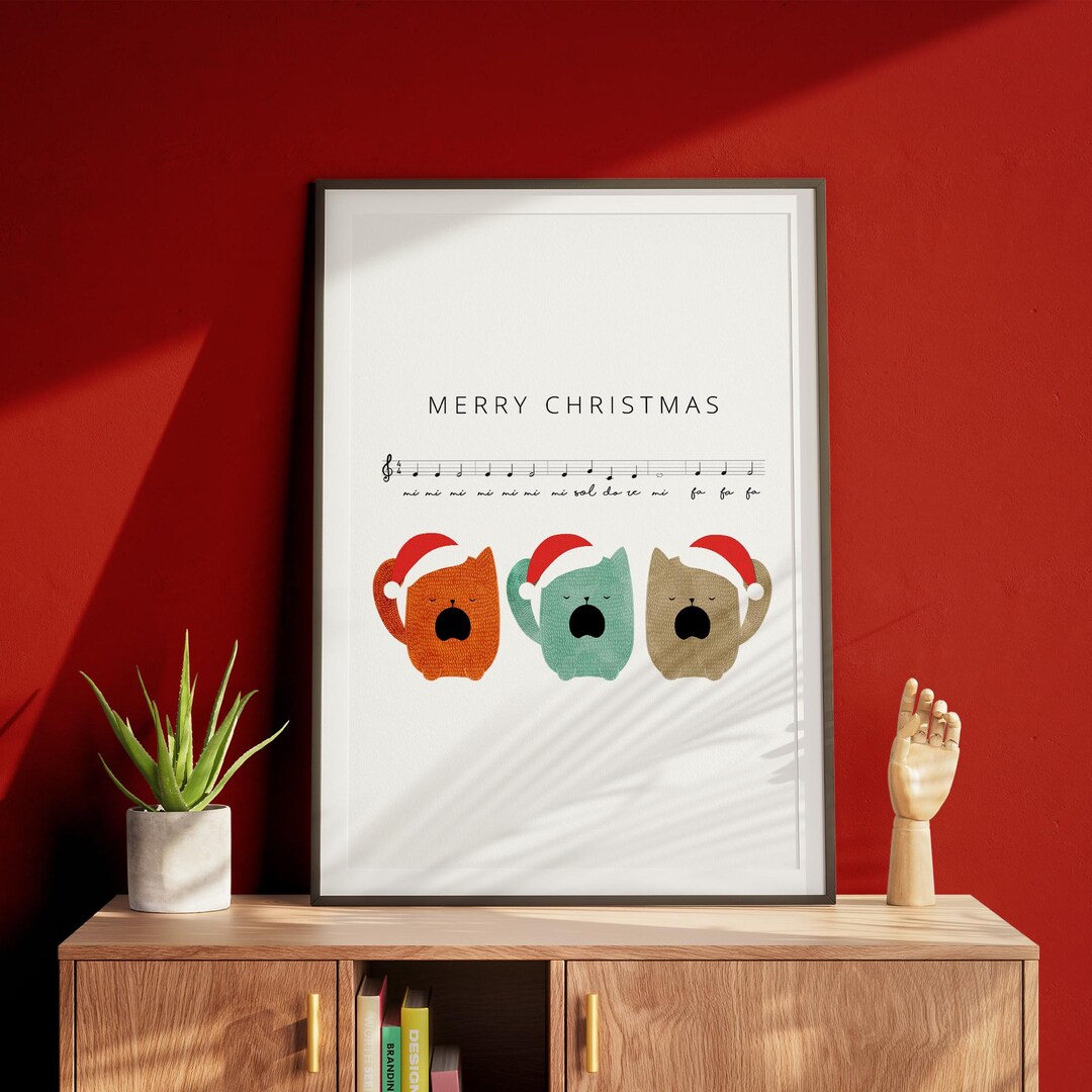 Modern Christmas Poster: Festive Holiday Decor (digital Download) - Etsy