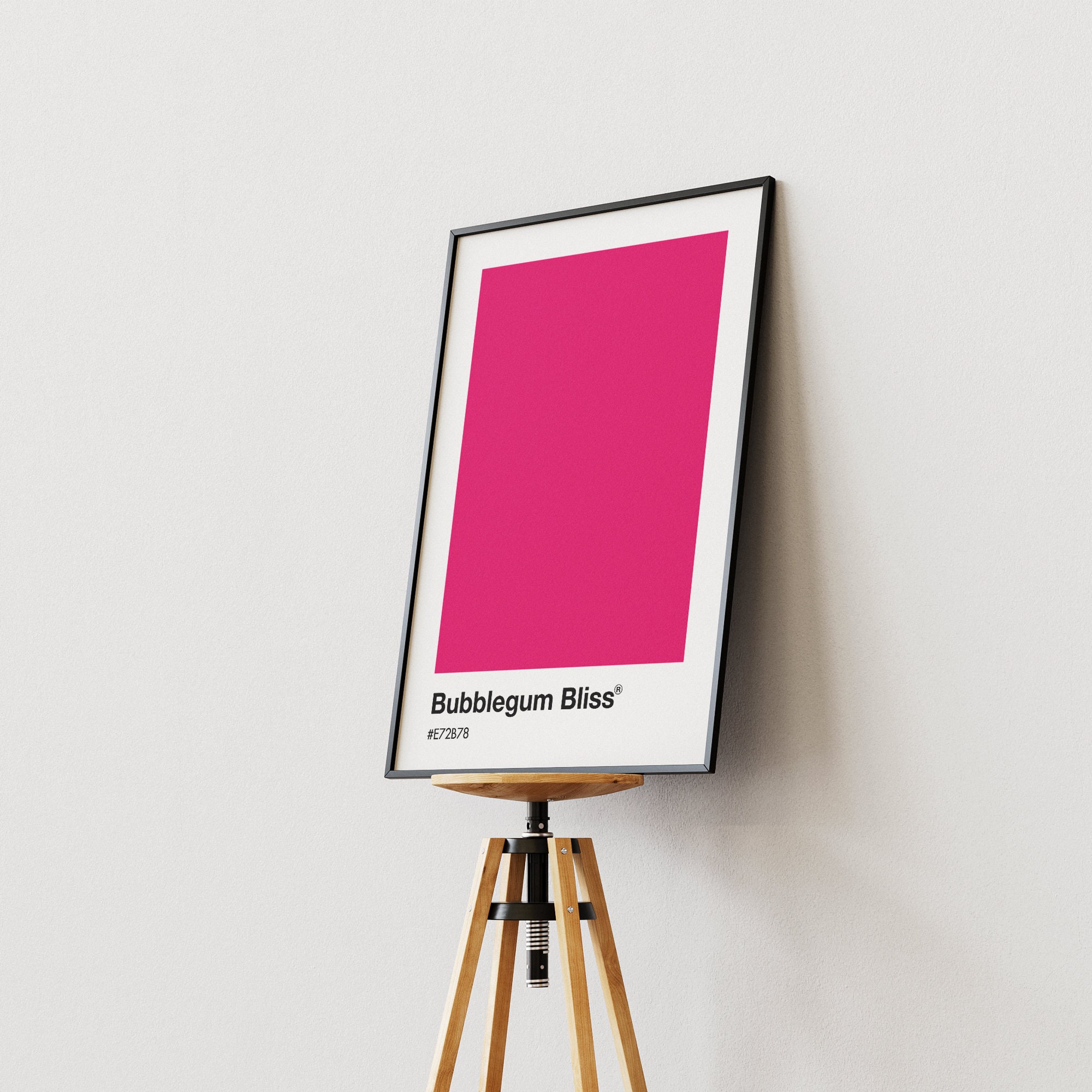 Bubblegum Pink Pantone Poster,pantone Color Print,bubblegum Pink Print ...