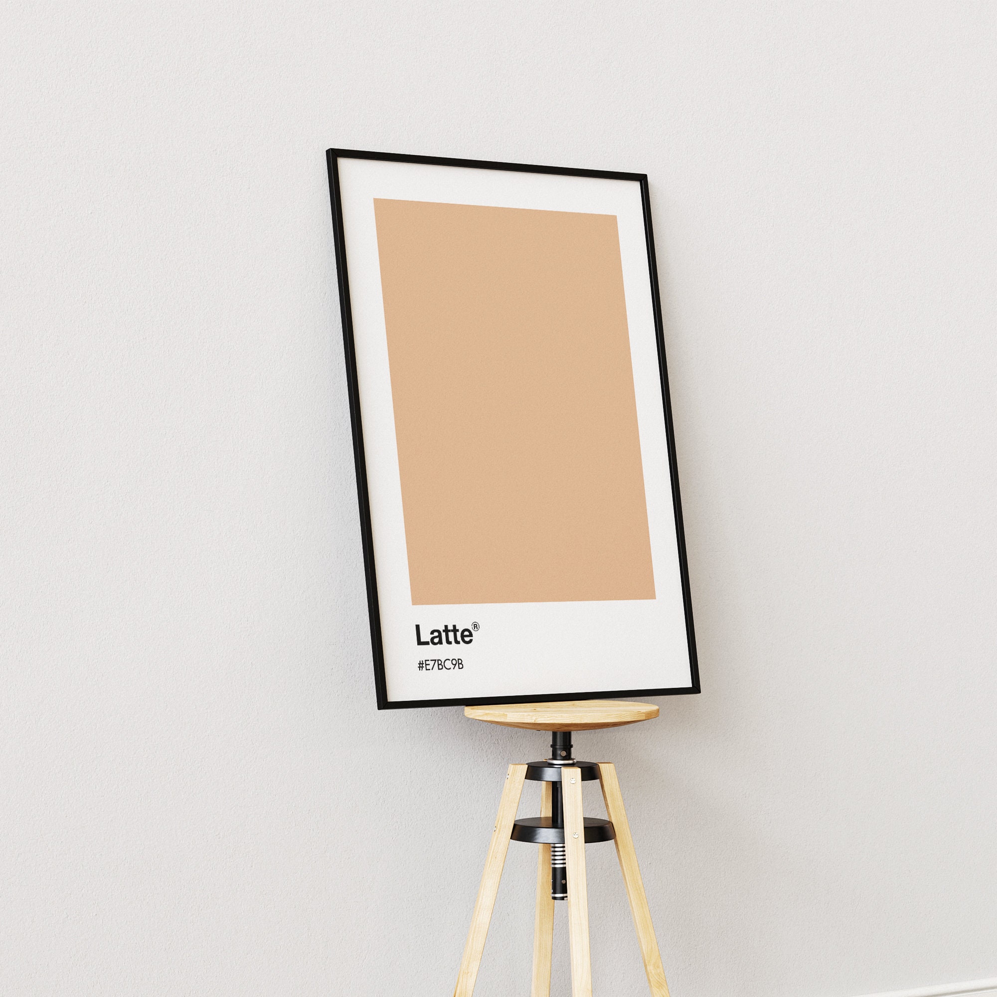 Latte Brown Pantone Poster,pantone Color Print,latte Brown Print ...
