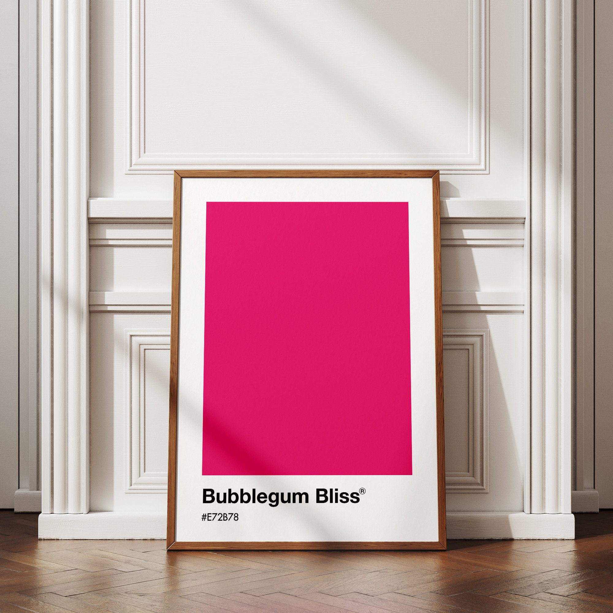 Bubblegum Pink Pantone Poster,pantone Color Print,bubblegum Pink Print ...