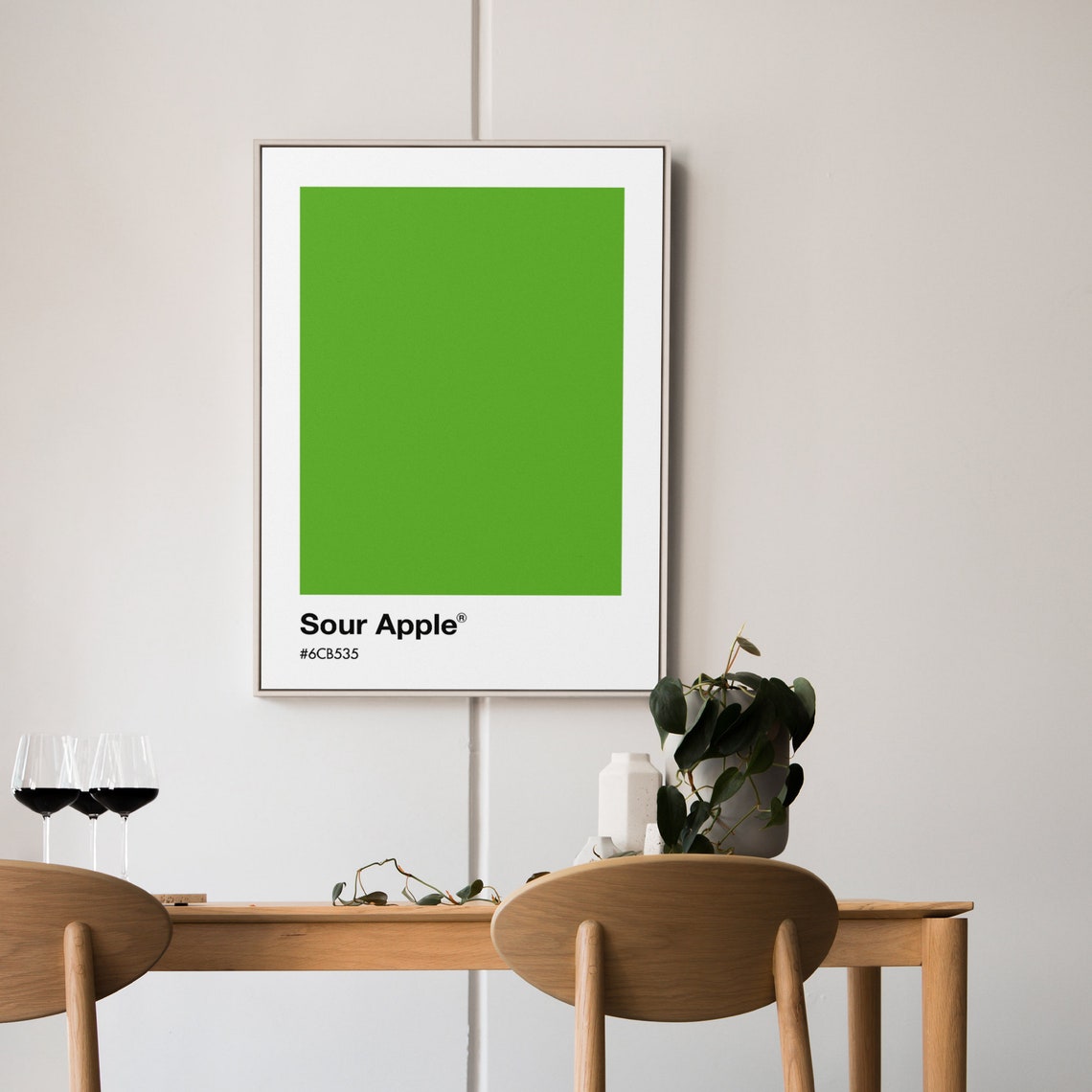Sour Apple Green Pantone Color Palette Poster (digital Download) - Etsy