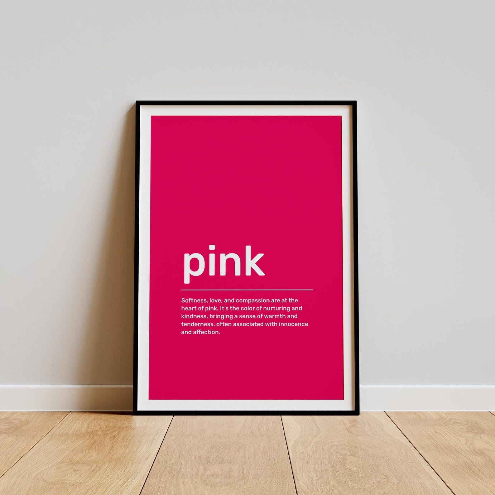 Pink Definition Poster, Pink Dictionary Art, Pink Hue Quote Print ...
