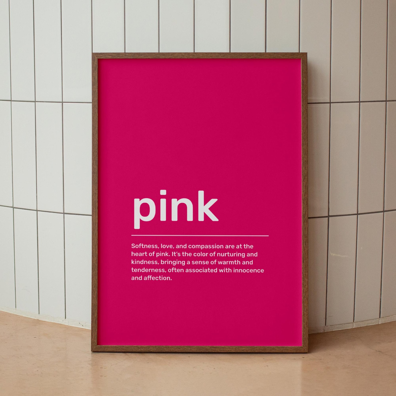 Pink Definition Poster, Pink Dictionary Art, Pink Hue Quote Print ...