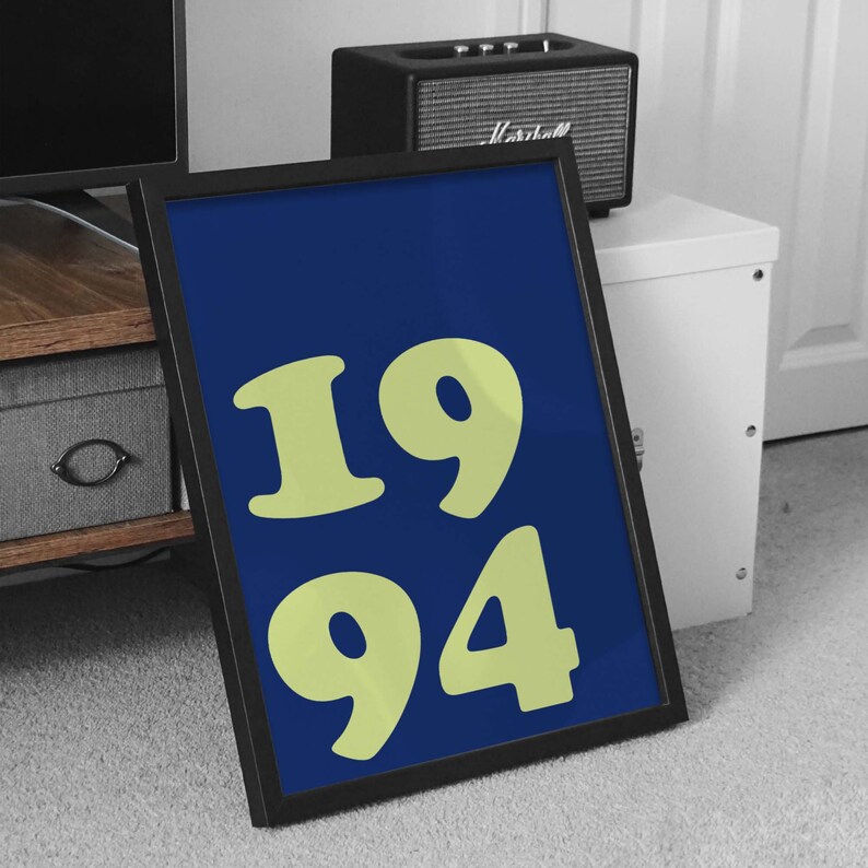 Custom Year Poster,personalized Quote Wall Art,custom Print, Custom ...