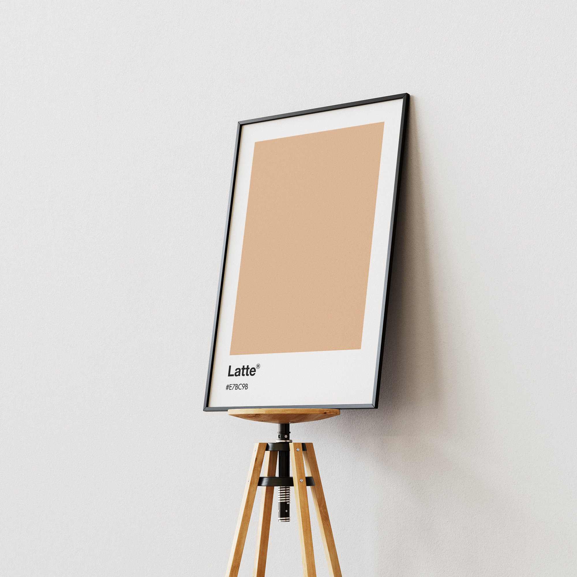 Latte Brown Pantone Poster,pantone Color Print,latte Brown Print ...