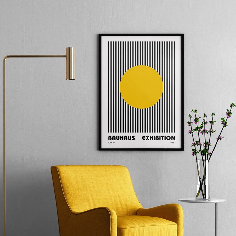Bauhaus Exhibition Poster,geometric Art Print,mid Century Art Print ...