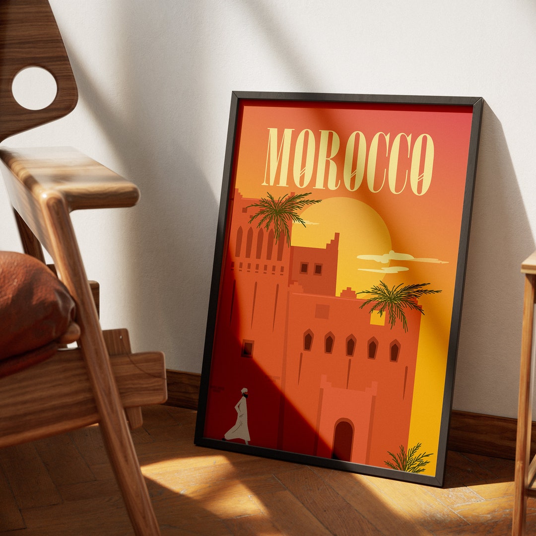 Morocco Travel Poster,morocco Wall Art,morocco Poster Print,travel ...