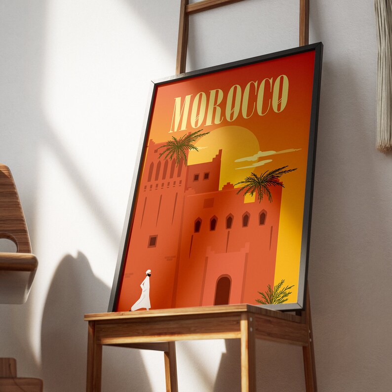 Morocco Travel Poster,morocco Wall Art,morocco Poster Print,travel ...
