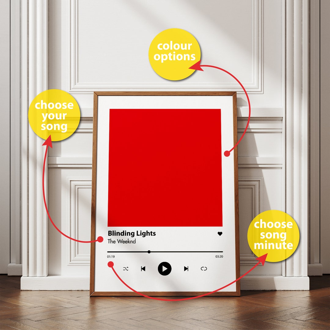 Custom Song Poster: Personalized Pantone Wall Art (digital Download ...