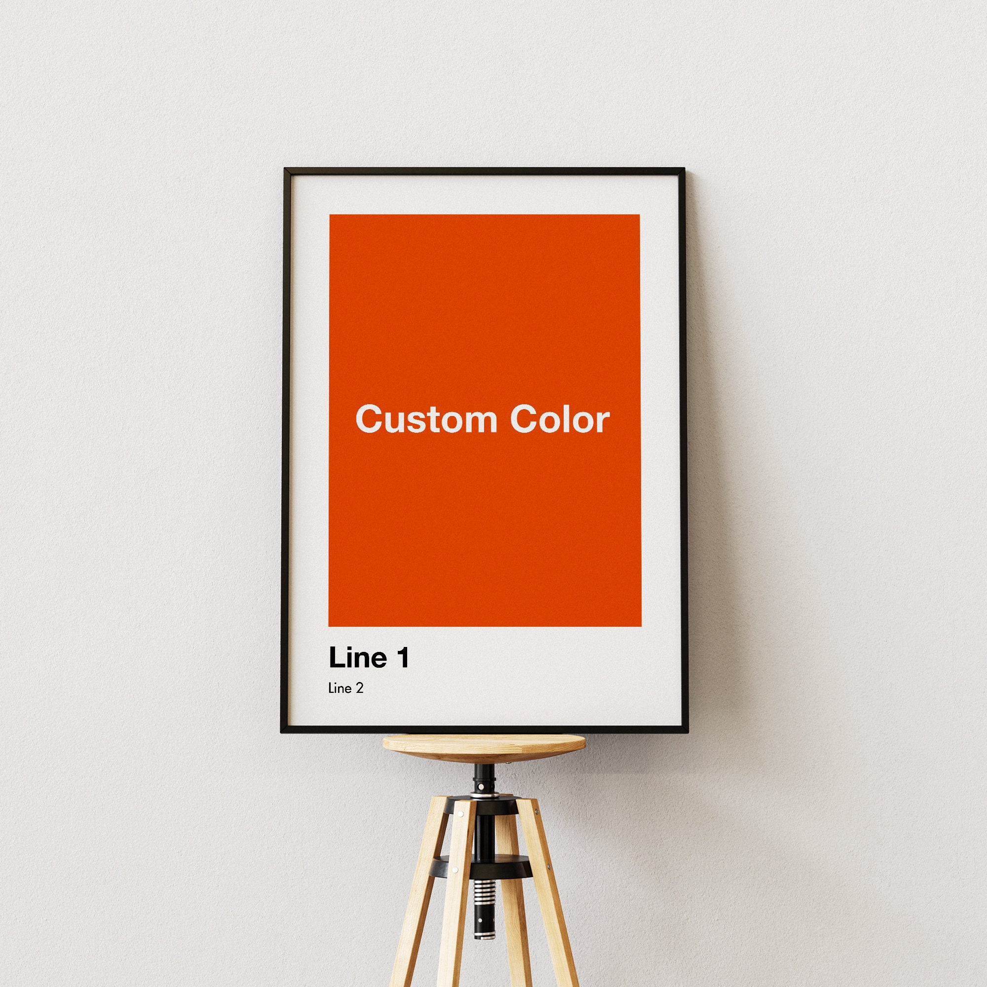 Custom Pantone Color Wall Art: Personalized Quote Print (digital ...