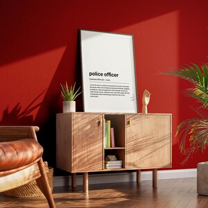 Police Officer Definition Poster, Police Officer Dictionary Art ...