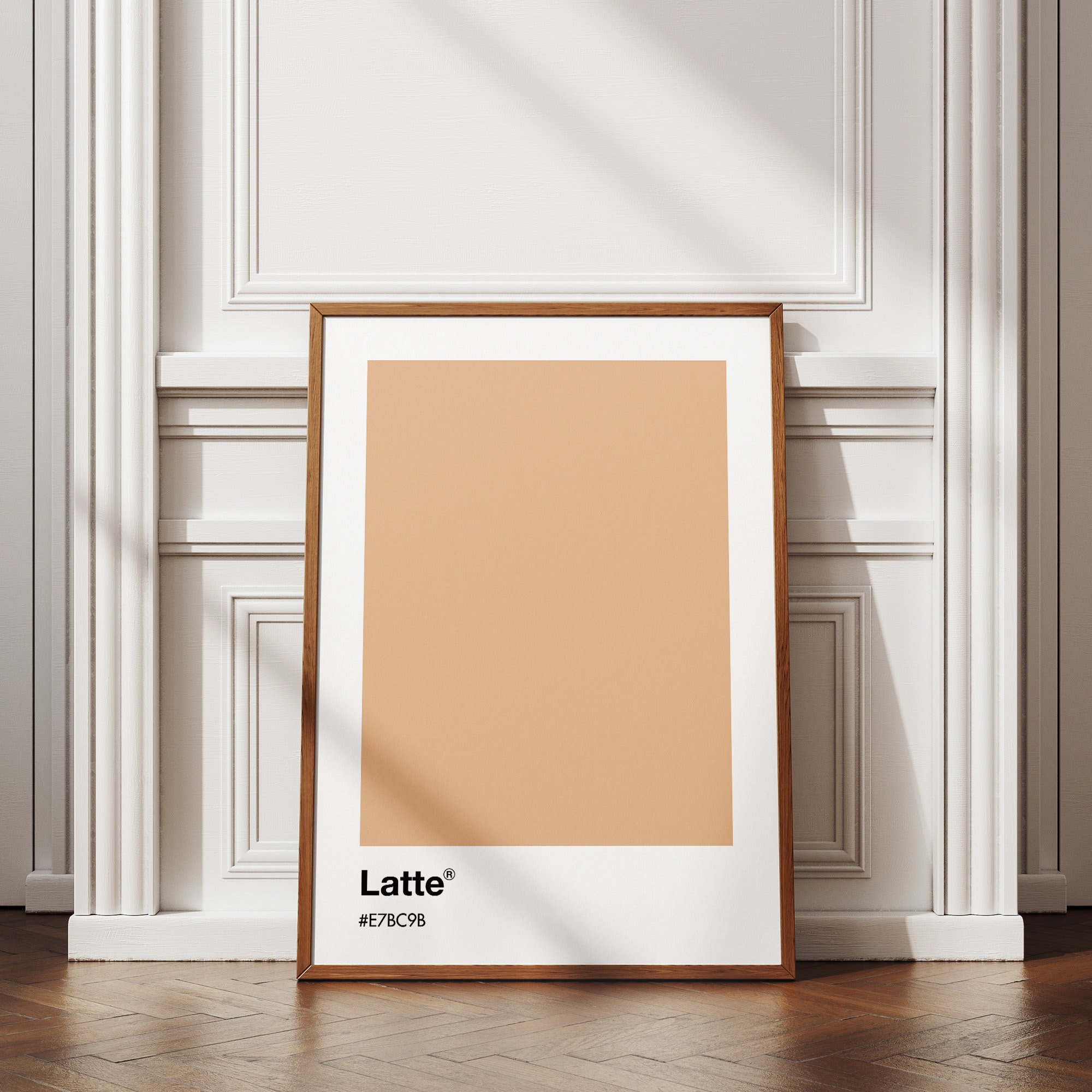 Latte Brown Pantone Poster,pantone Color Print,latte Brown Print ...