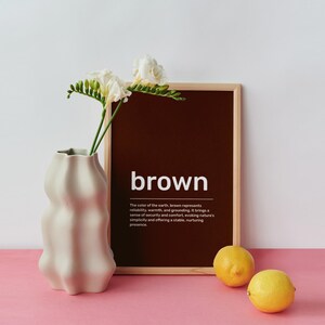 Brown Definition Poster, Brown Dictionary Art, Brown Quote Print ...