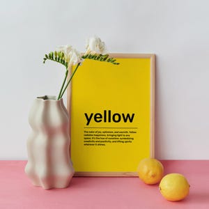 Yellow Definition Art Print: Sunshine Hue Quote (digital Download) - Etsy