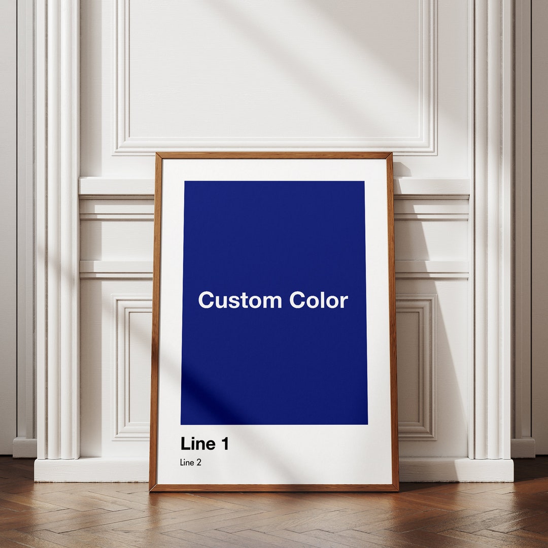 Custom Pantone Color Wall Art: Personalized Quote Print (digital ...