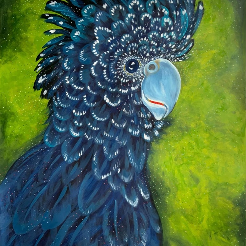 Hand Painted Parrot - Etsy