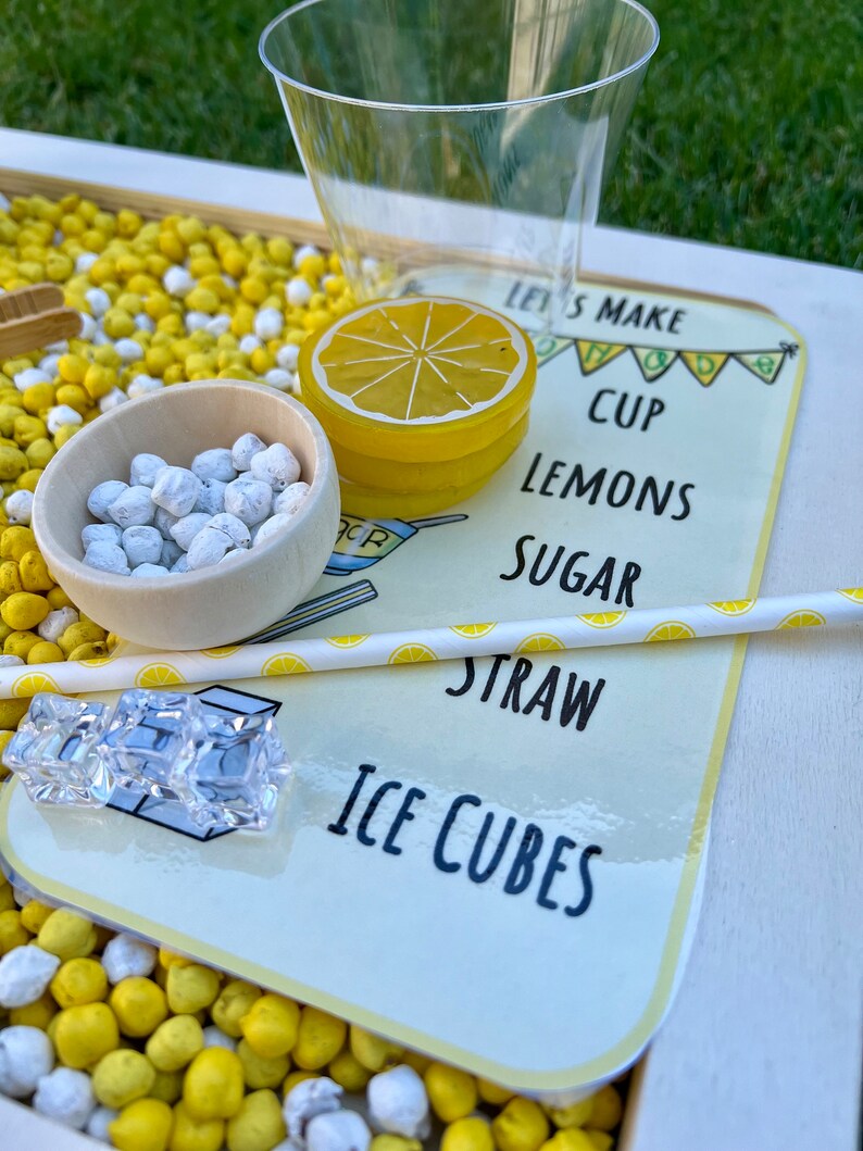 Lemonade Sensory Bin | Lemonade Stand | Kids Birthday Gift | Sensory ...