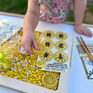 Lemonade Sensory Bin | Lemonade Stand | Kids Birthday Gift | Sensory ...