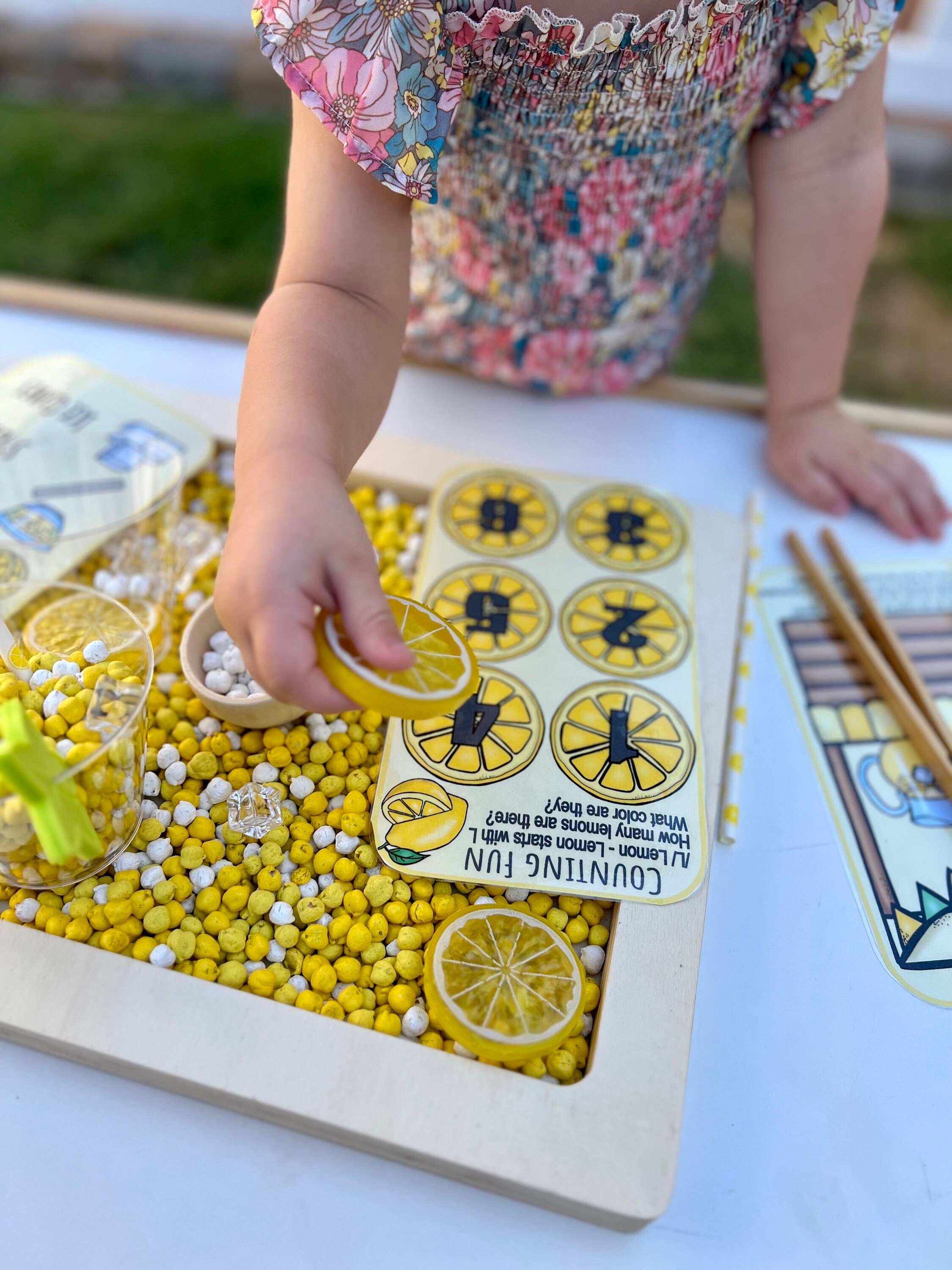 Lemonade Sensory Bin | Lemonade Stand | Kids Birthday Gift | Sensory ...