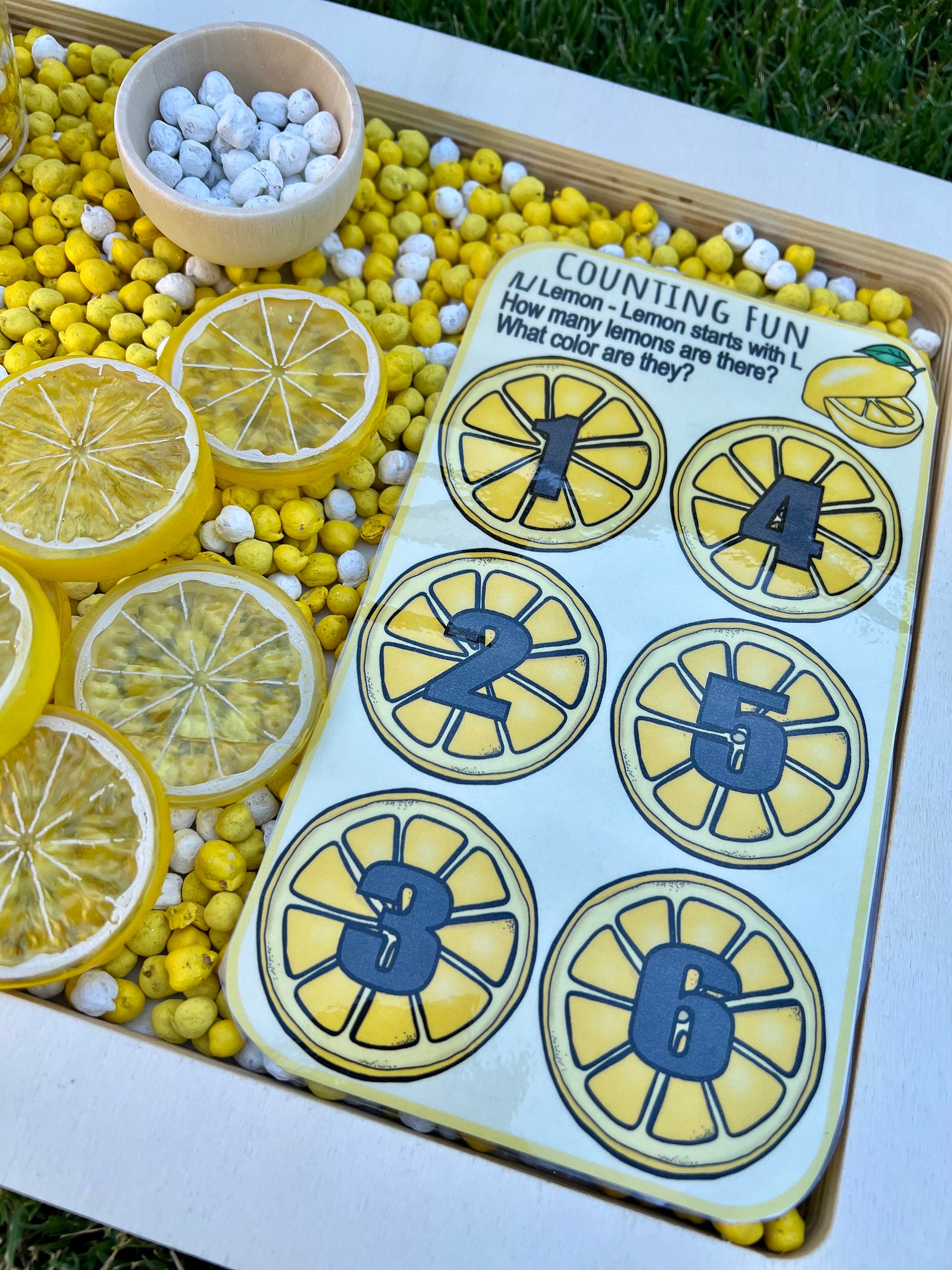 Lemonade Sensory Bin | Lemonade Stand | Kids Birthday Gift | Sensory ...