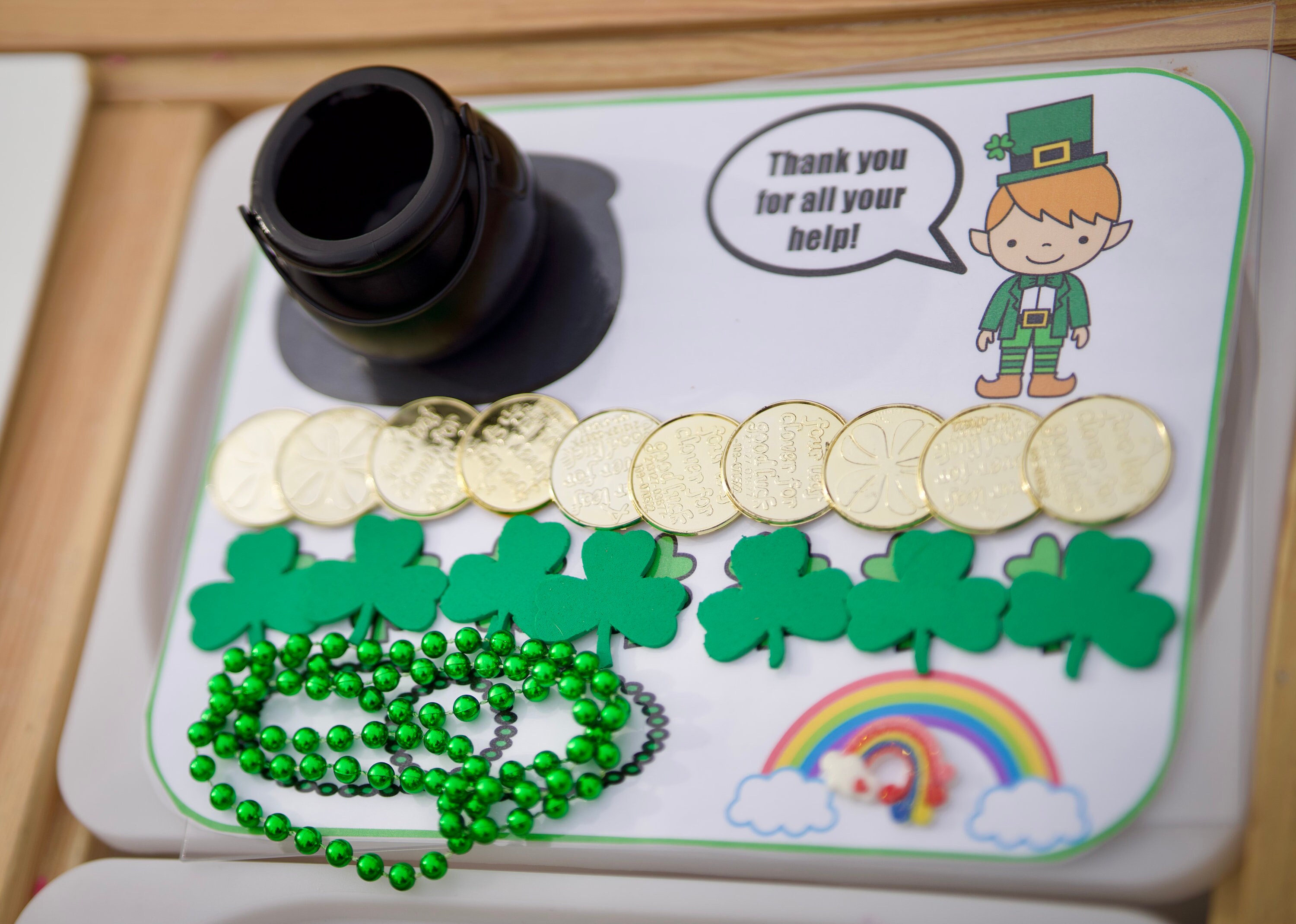 St. Patrick Day Sensory Bin Kit Spring Sensory Bin March Sensory Bin ...