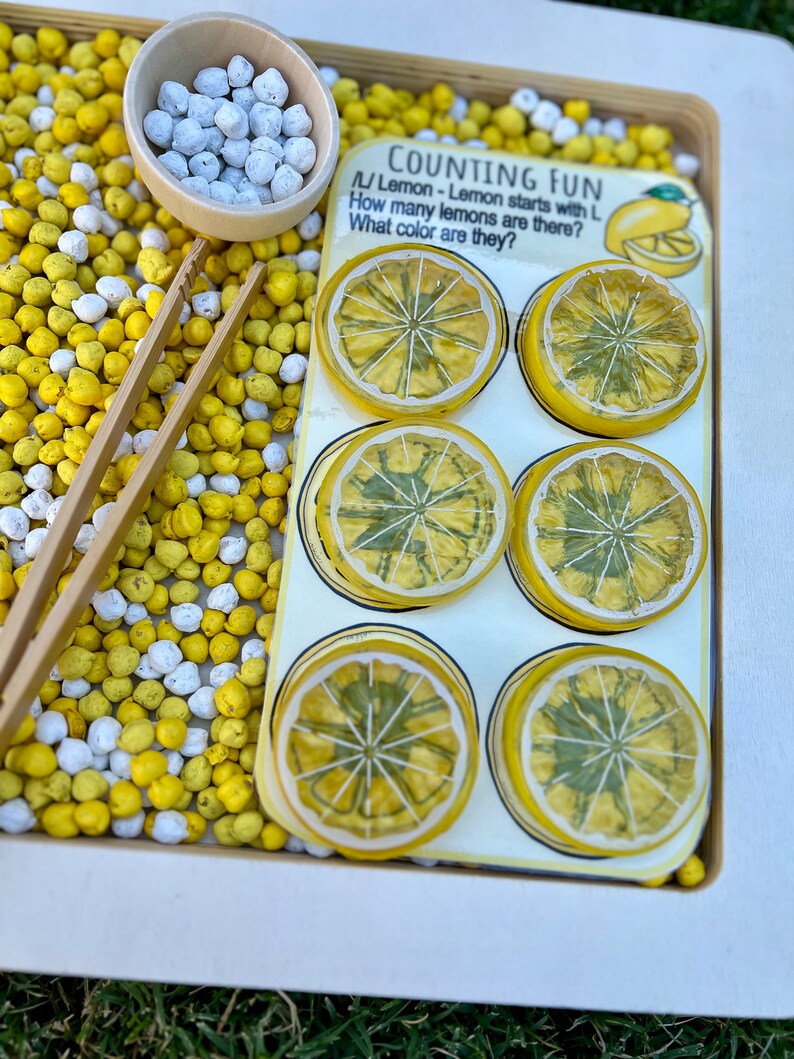 Lemonade Sensory Bin | Lemonade Stand | Kids Birthday Gift | Sensory ...