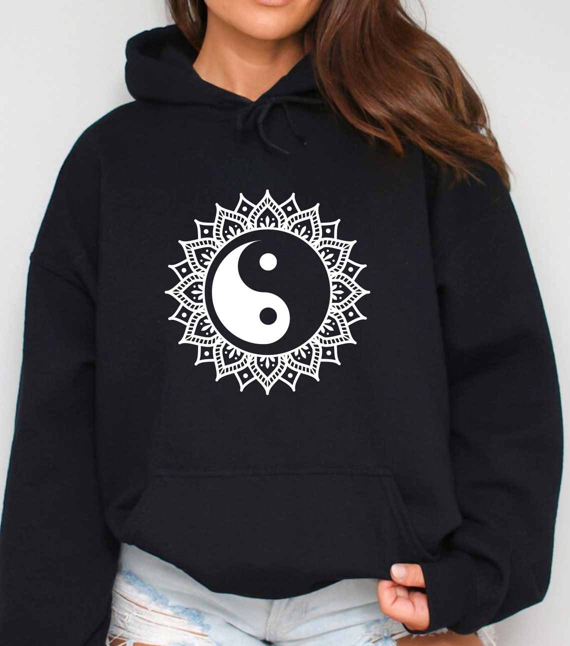 High Frequency Mandala Sweatshirt Meditation Yoga Hoodie Spiritual ...