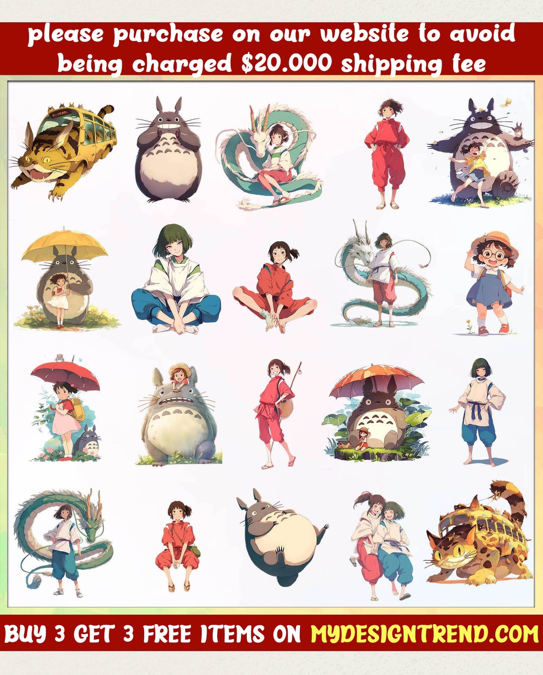 Spirited Away Png Bundle, Spirited Away Svg Bundle, Anime Mega Bundle ...