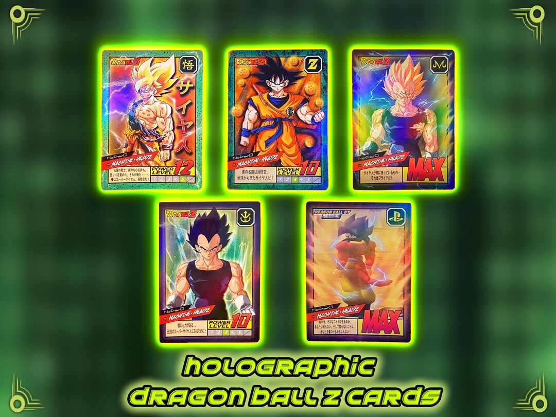 DBZ Holographic Foil Double 2 Side Cards [dragon Ball Super GT Daima ...