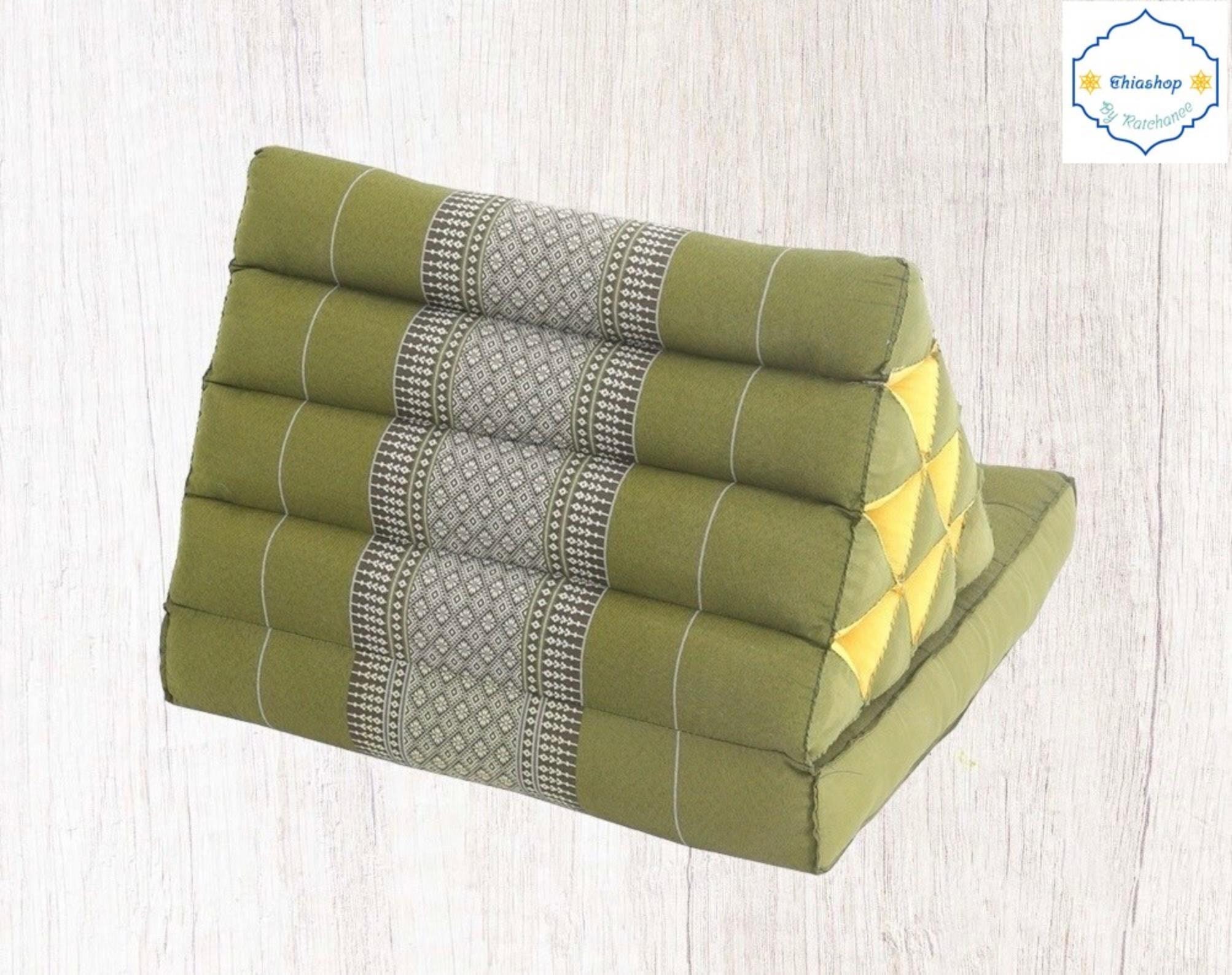 Thai Traditional Triangle Pillow Kapok Floor Mattress With Backrest ...