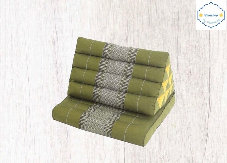 Thai Traditional Triangle Pillow Kapok Floor Mattress With Backrest ...