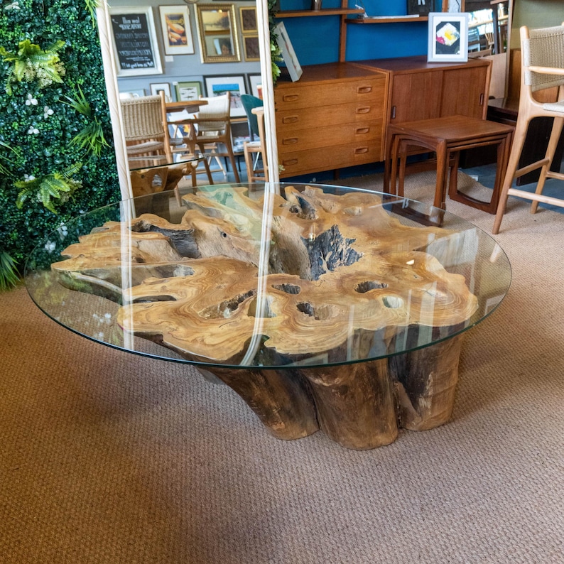 Tree Trunk Coffee Table | Unique Coffee Table - Modern Wood Coffee ...