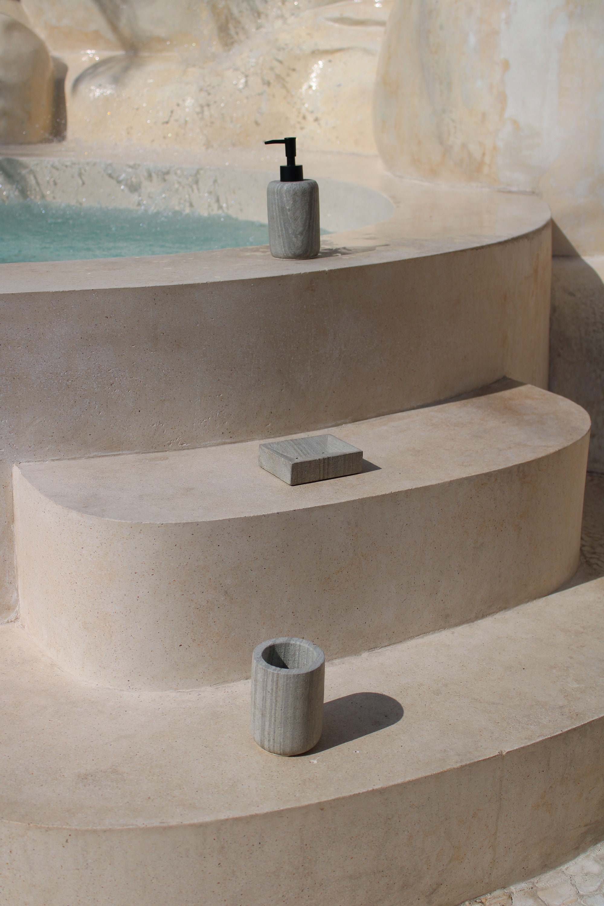 Stone Bathroom Set | Modern Bathroom Decor Accessories - Handmade ...