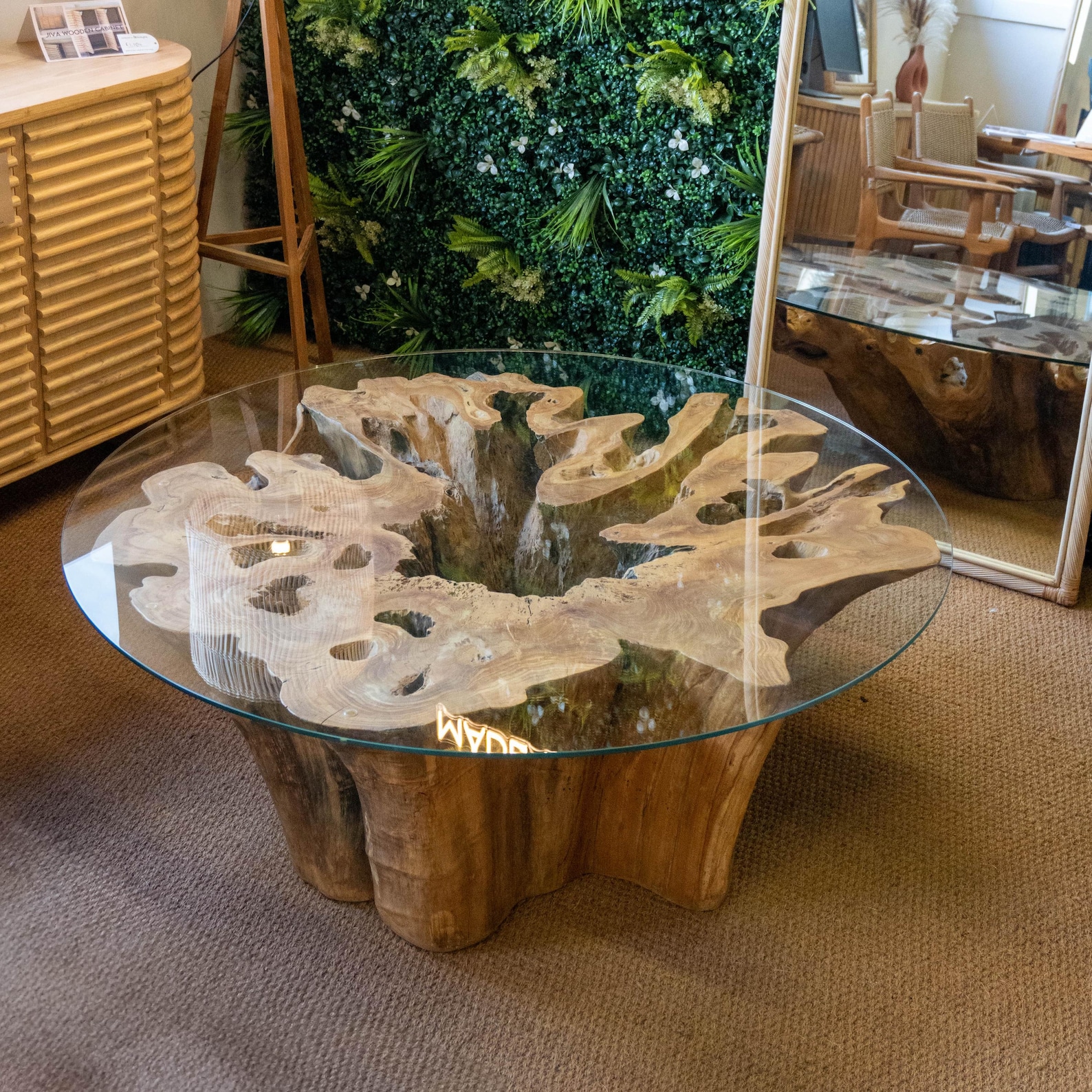 Tree Trunk Coffee Table | Unique Coffee Table - Modern Wood Coffee ...