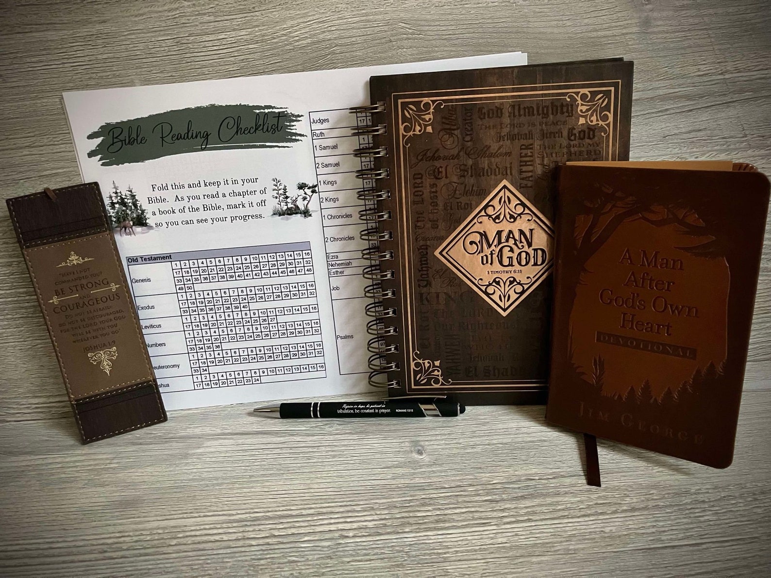 Bible Study Kit, Christian Gift for Men, Bible Study Journal, Gift Box ...