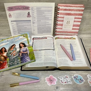Girls Bible Study Kit, Christian Girl Gift, Bible Study Kit for Kids ...