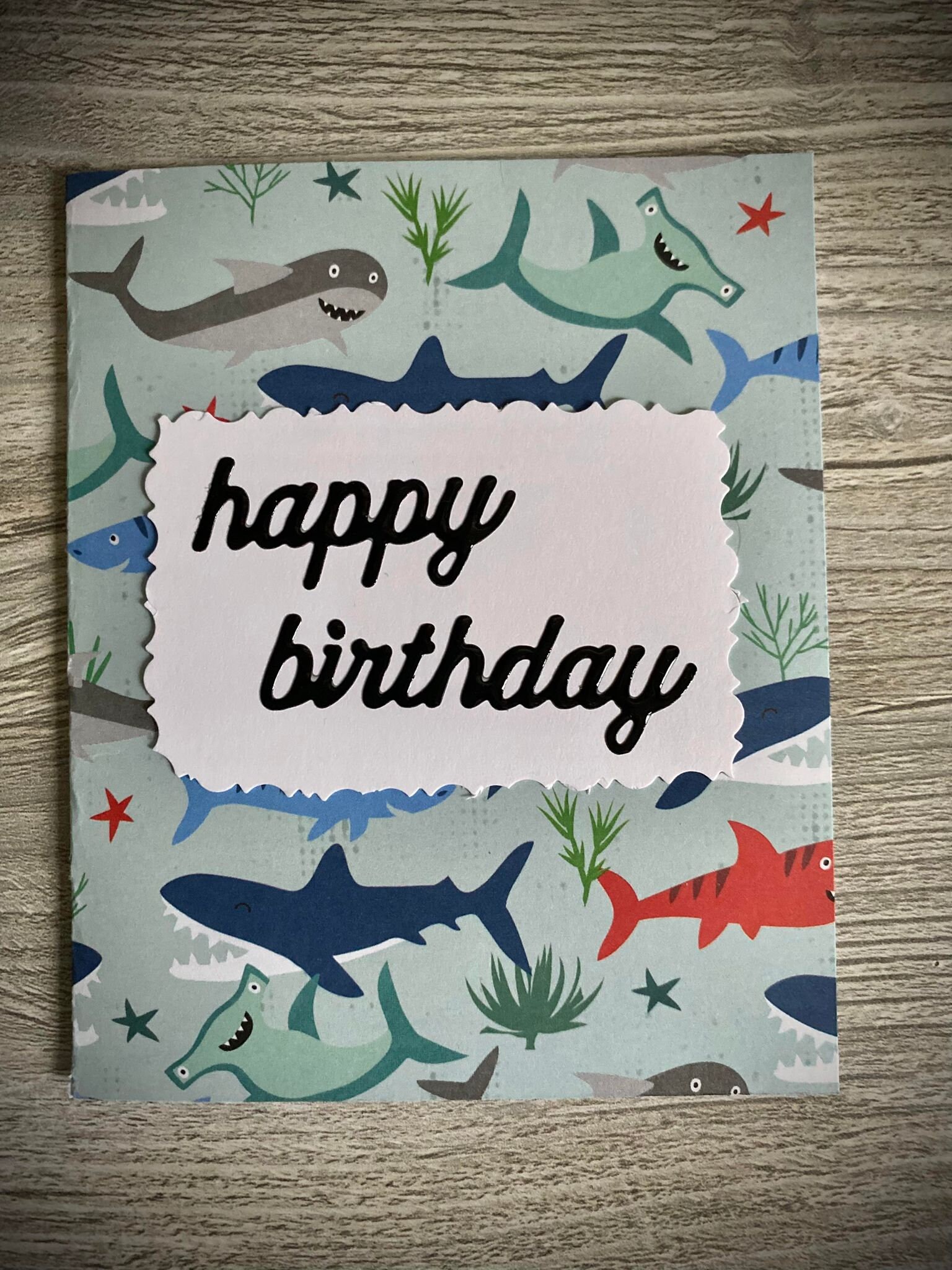 Shark Birthday Cards, Kid Birthday Card, Birthday Cards for Boys ...