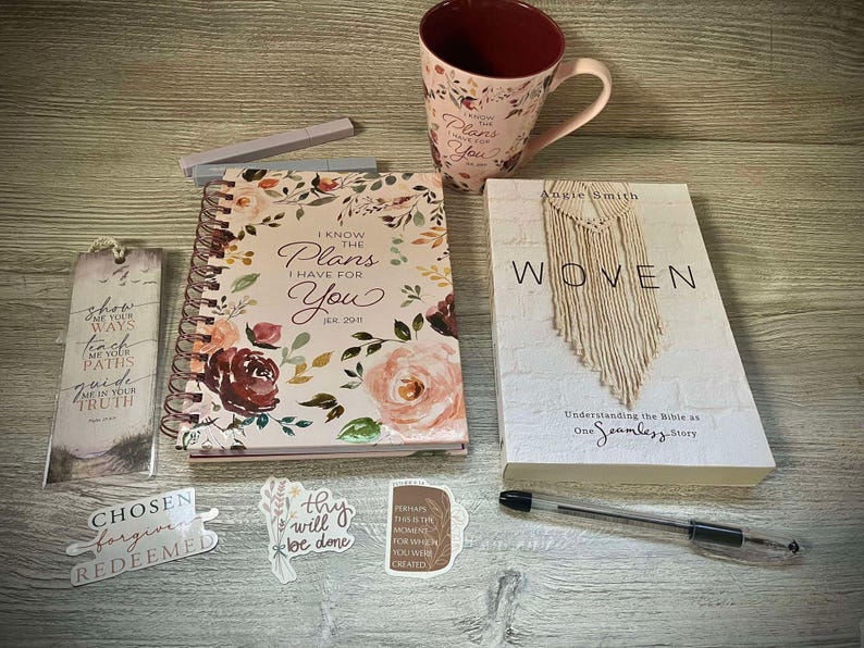 Women's Devotional Kit, Christian Gift, Bible Study Journal, Gift Box ...