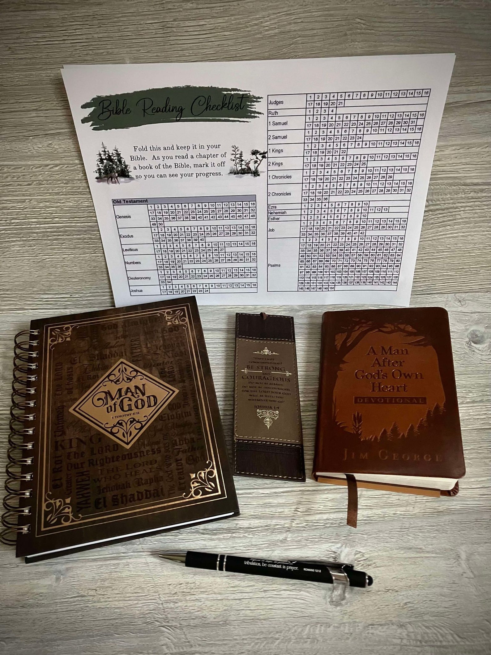 Bible Study Kit, Christian Gift for Men, Bible Study Journal, Gift Box ...