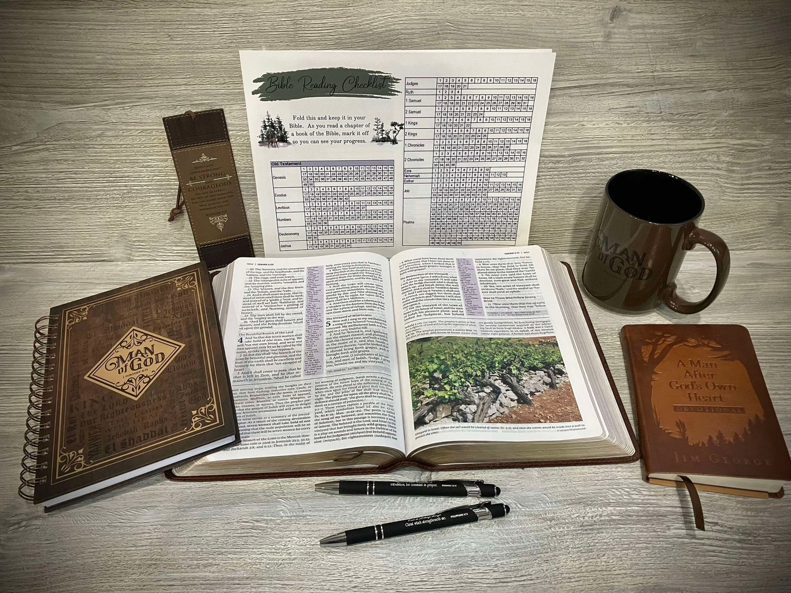Bible Study Kit, Christian Gift for Men, Bible Study Journal, Gift Box ...