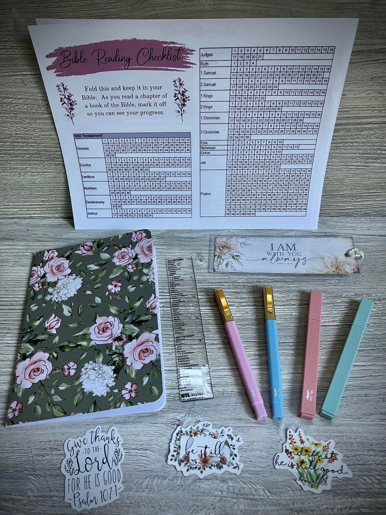 Bible Study Kit, Christian Gift, Bible Study Journal, Christian Gift ...