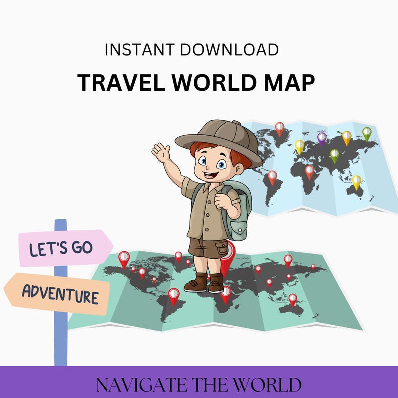 World Map Clipart, World Map , Blue World Map Clip Art, Blush World ...